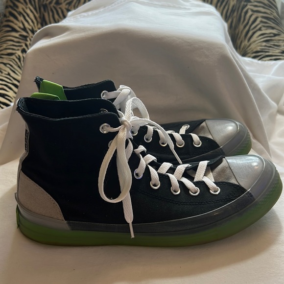 Converse | Shoes | Converse Black High Top Clear Soles Sneakers Unisex ...